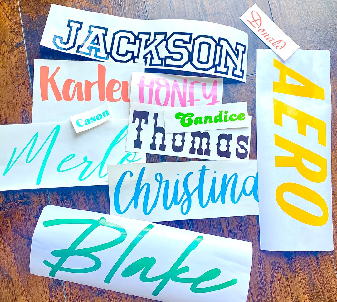 Customize Name | Labels | Name Decal | Stickers | Name Tag | Vinyl Name ...