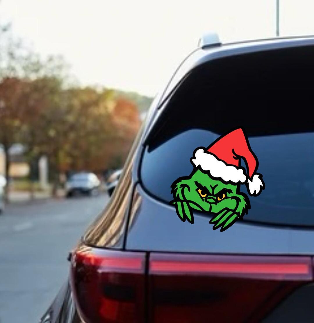 Layered Christmas Decal | Mean One | Permanent Vinyl - Etsy