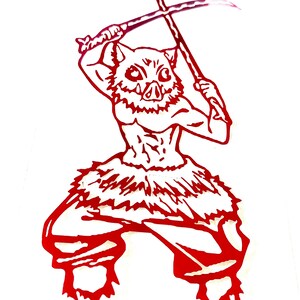 Full Body | Half Body | Inosuke | With Blade | Anime | Permanent ...