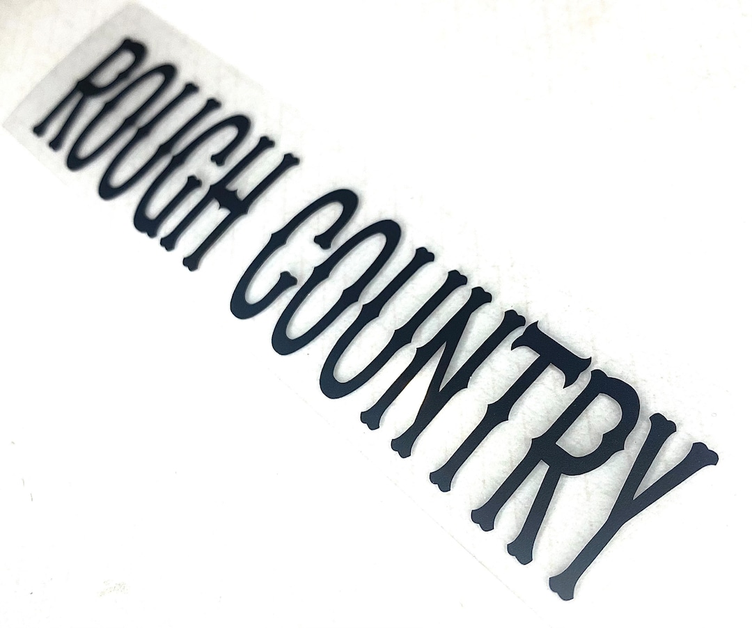 Rough Country | Permanent | Vinyl Decal - Etsy