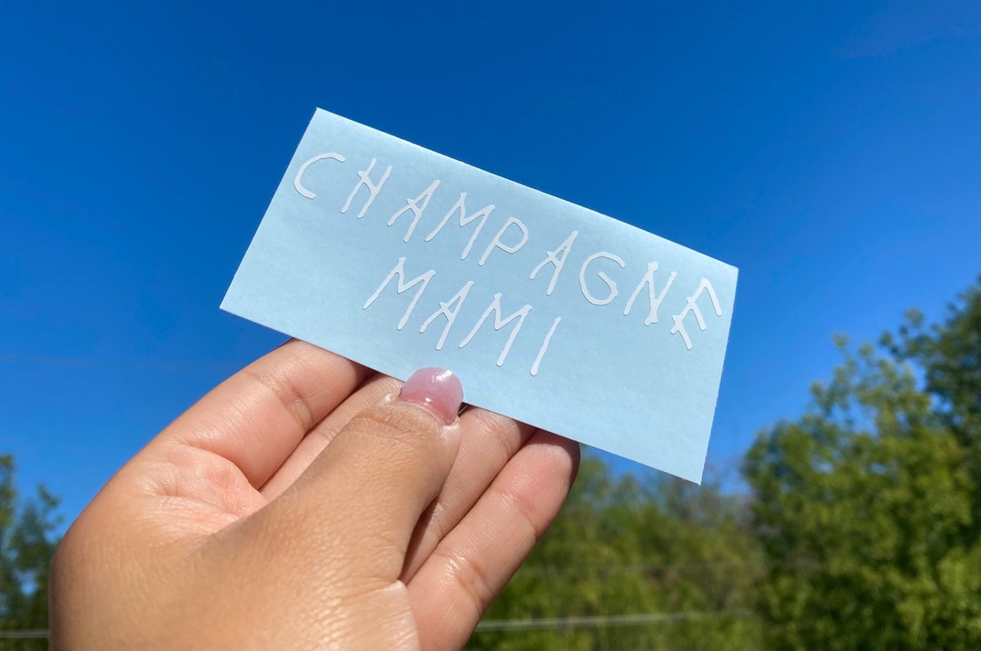 Champagne | Mami | Vehicle Decal | Sticker - Etsy
