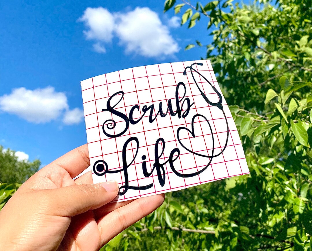 Scrub Life Decal - Etsy