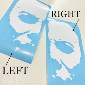 Michael | Myers | Face | Mask | Halloween | Permanent | Vinyl Decal - Etsy