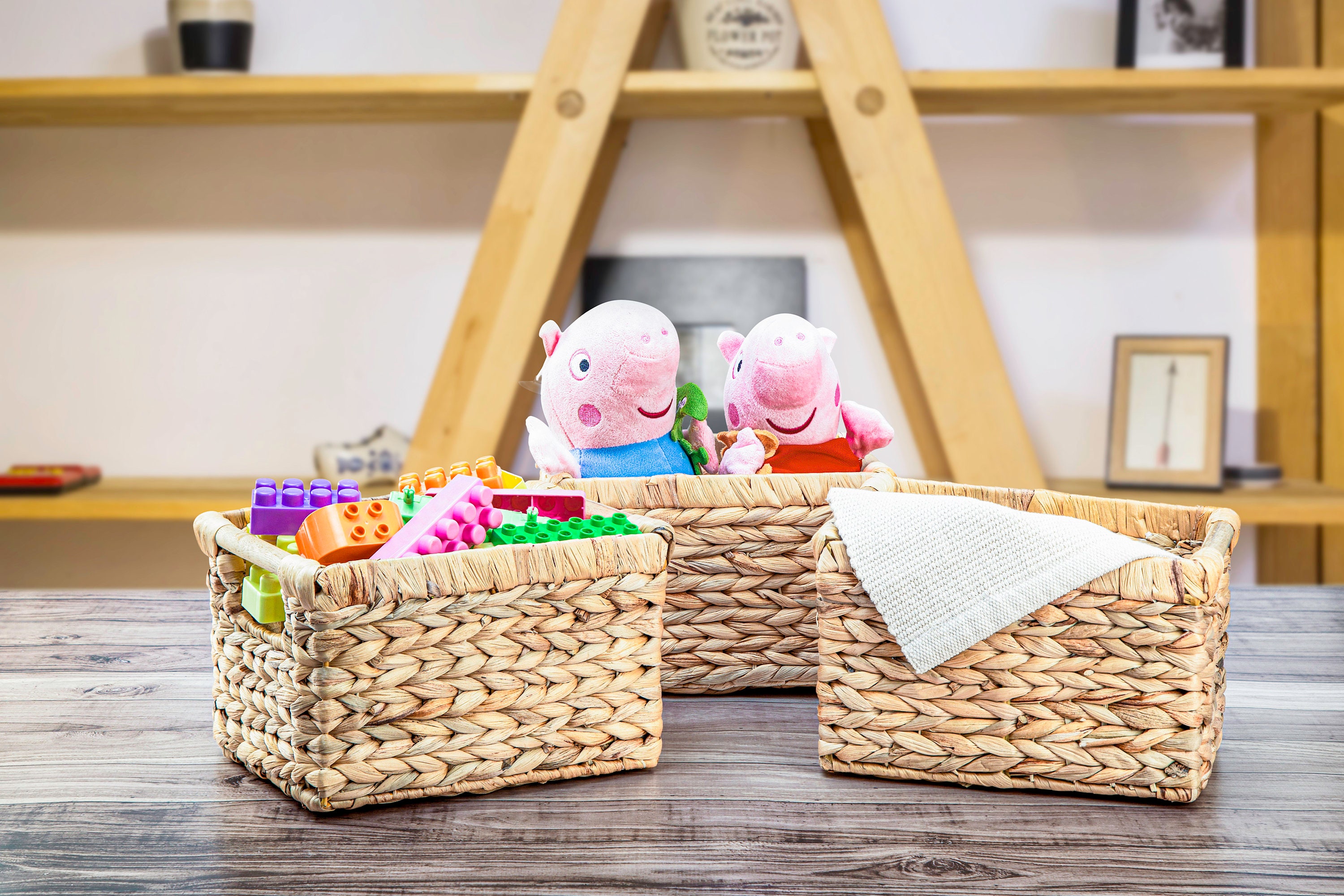 Small Wicker Baskets for Organizing, Hyacinth Baskets for Storage ...