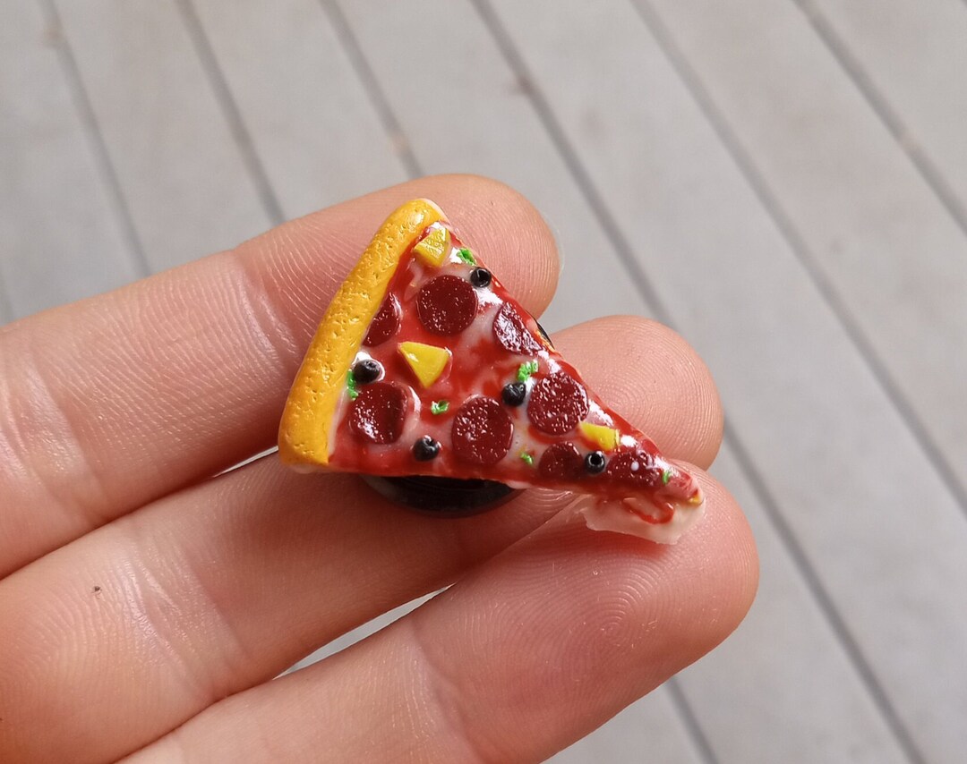 Pizza Slice Magnet | Cute Miniature Realistic Pizza Fridge Magnets ...