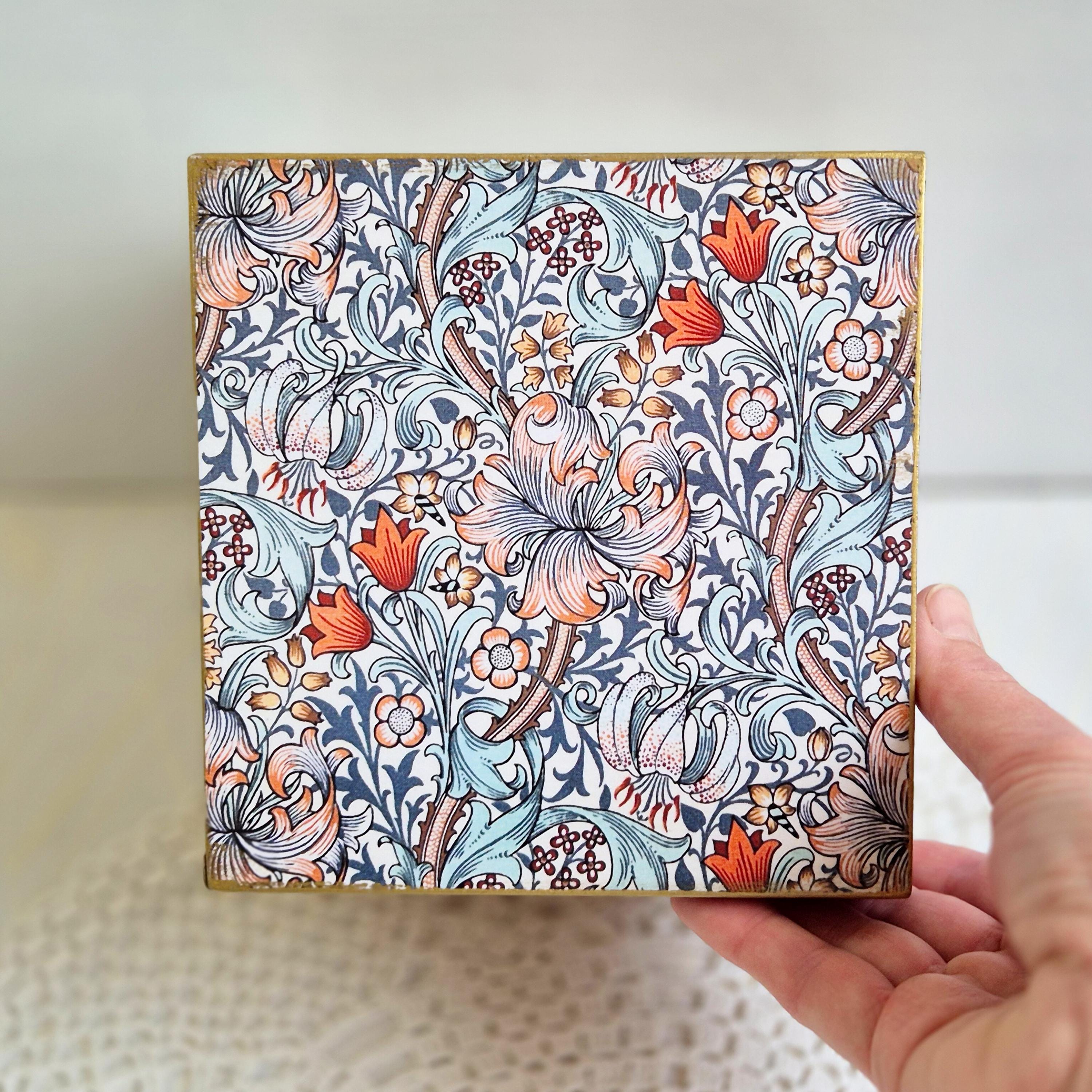 William Morris Golden Lily Tissue Box Cover, Decorative Decoupage ...