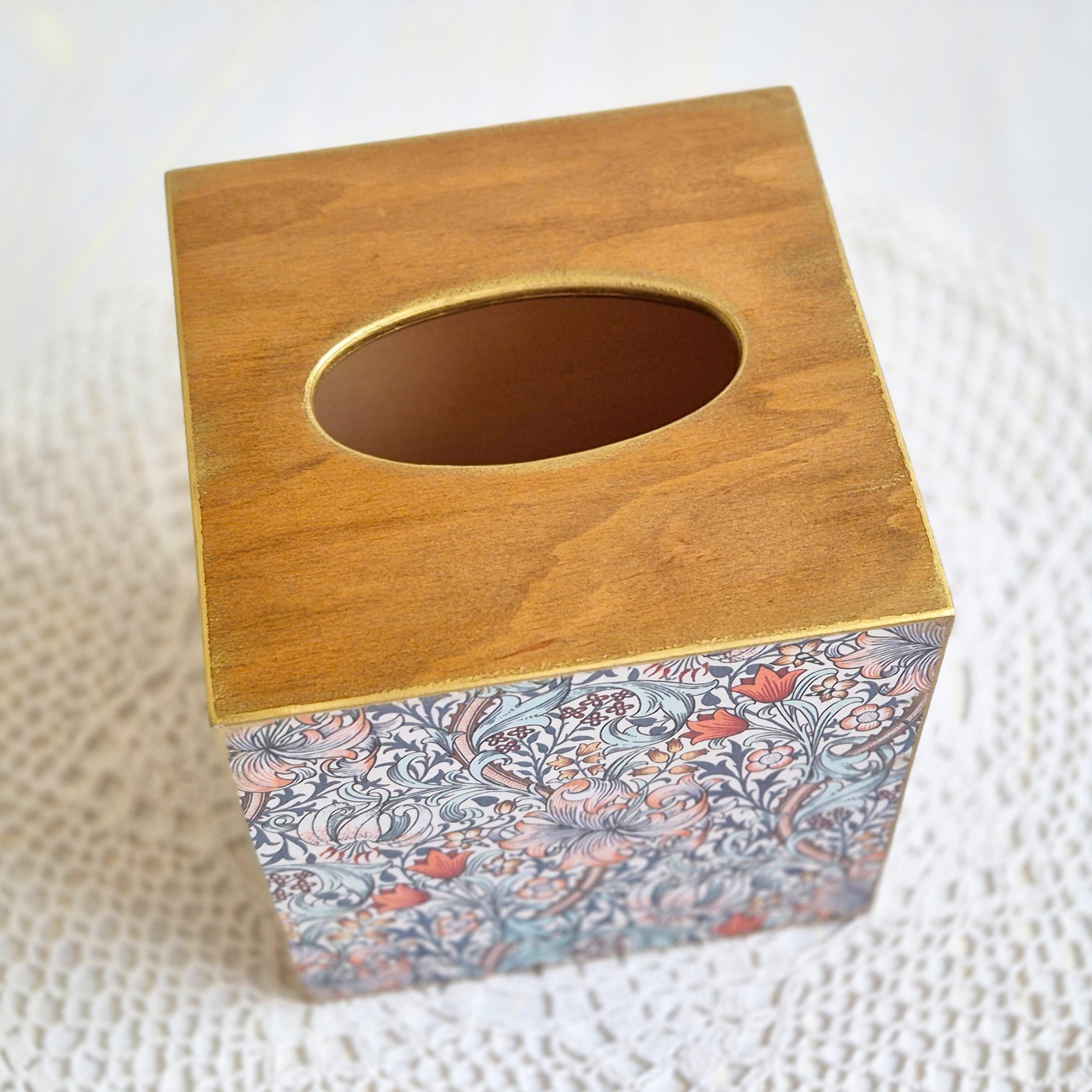William Morris Golden Lily Tissue Box Cover, Decorative Decoupage ...