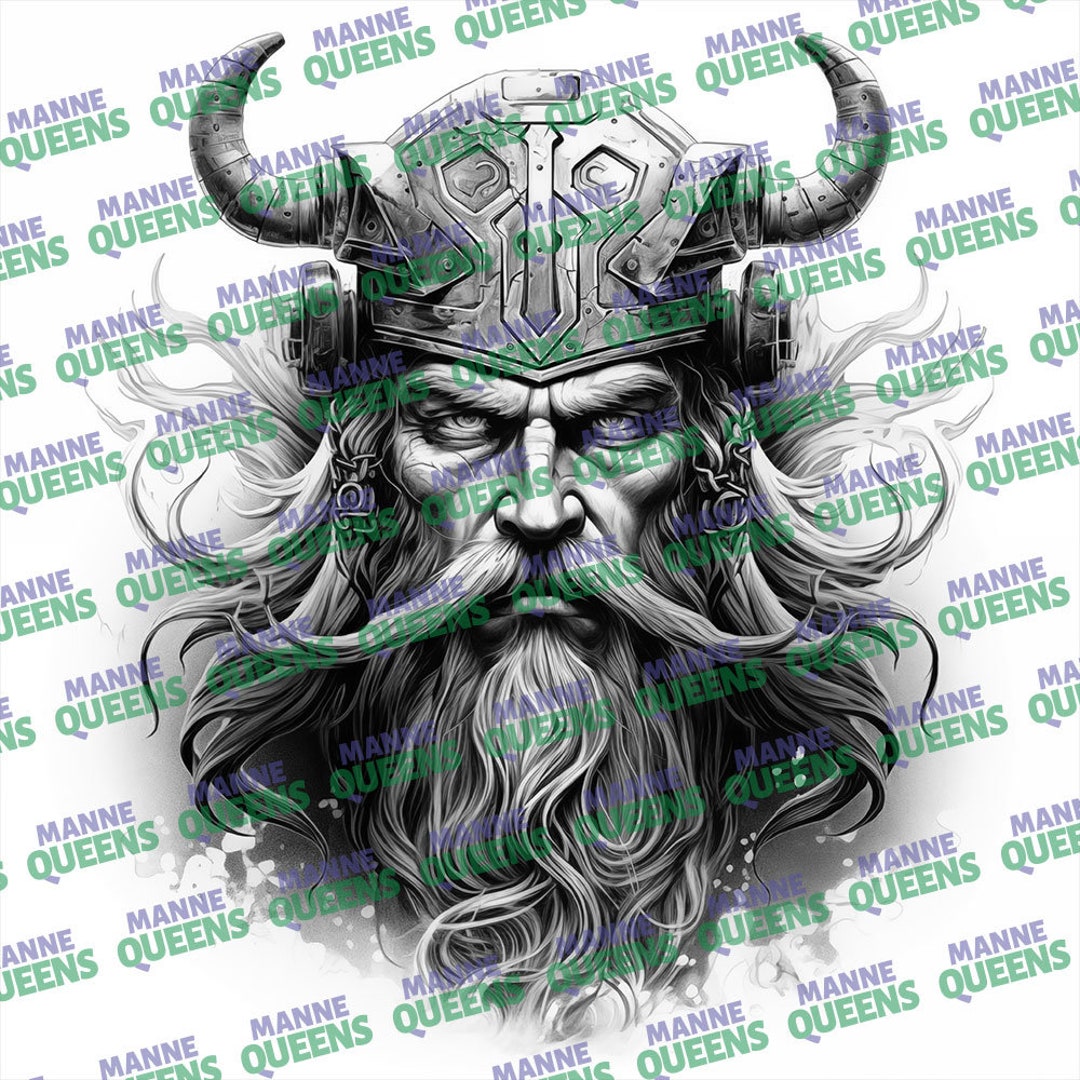 Unique Viking Warrior Tattoo Design - Digital Download - Etsy