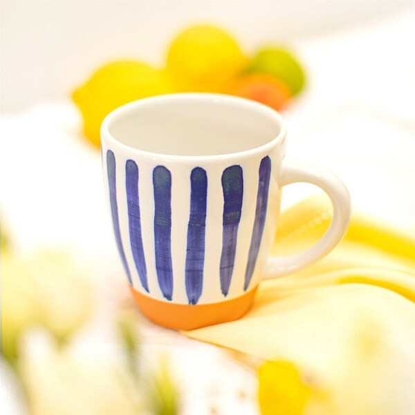 Striped Mugs - Etsy UK