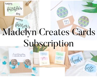Subscription Card - Etsy