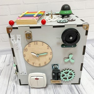 Busy Cube With LED Backlight | Busy Board | Wooden Busy | Montessori ...