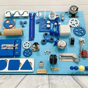 Busy Board | Toddler Busy Board | Montessori Busy Board | Wood Sensory ...
