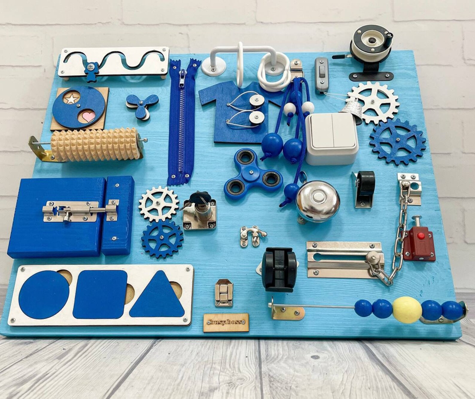 Personalized Busy Board for Toddler Montessori Sensory Board - Etsy