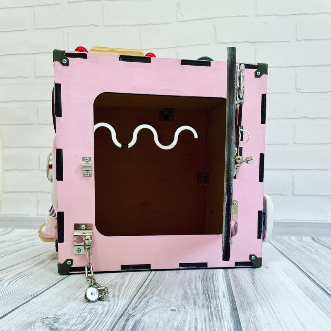 Busy Cube With LED Backlight Busy Board Wooden Busy - Etsy