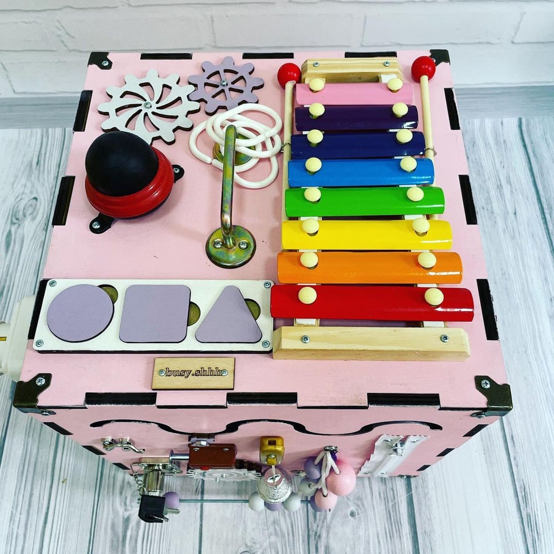 Busy Cube With LED Backlight Busy Board Wooden Busy - Etsy