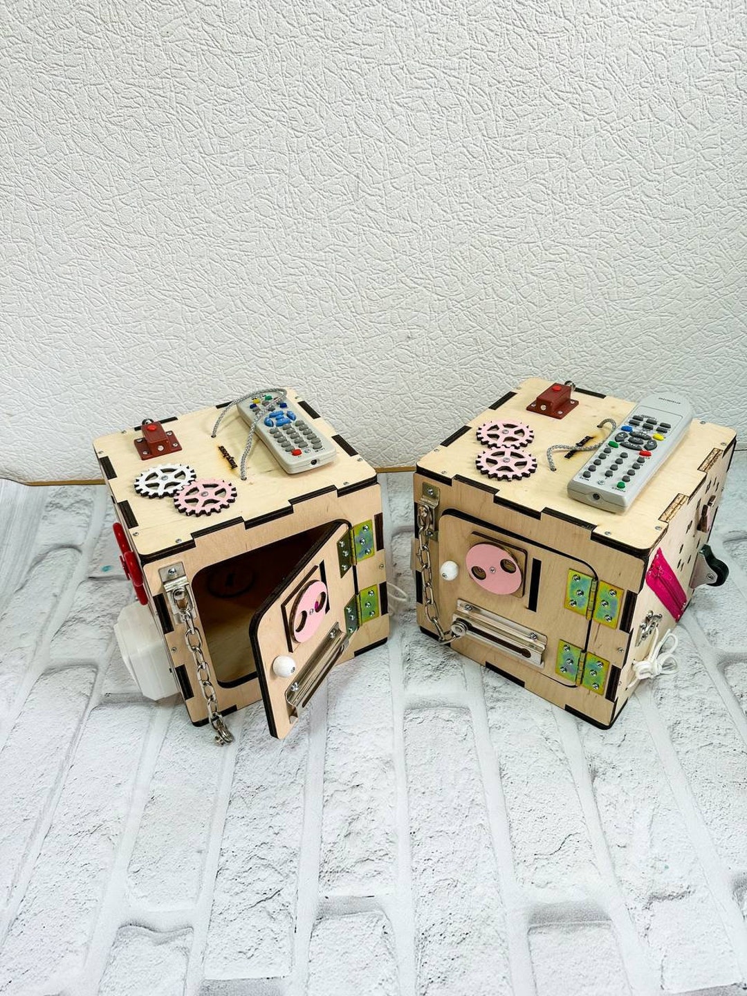 Wooden Toy Box | Montessori Toy Box | Busy Cube 1 Year Old | Baby Busy ...
