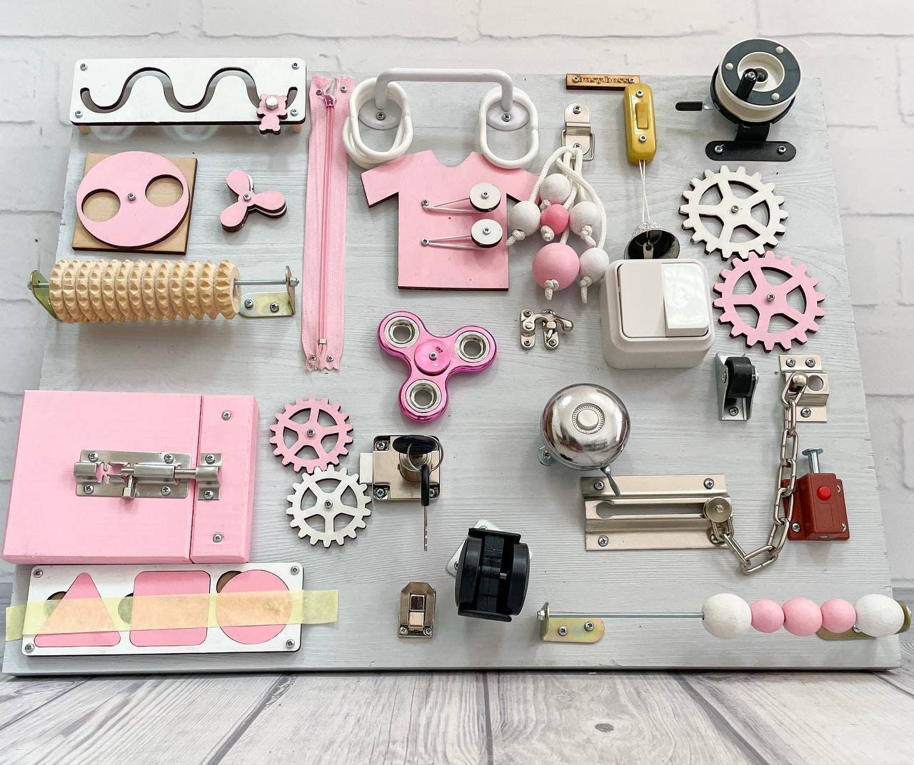 Personalized Busy Board for Toddler Montessori Sensory Board - Etsy