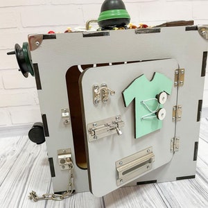 Busy Cube With LED Backlight | Busy Board | Wooden Busy | Montessori ...