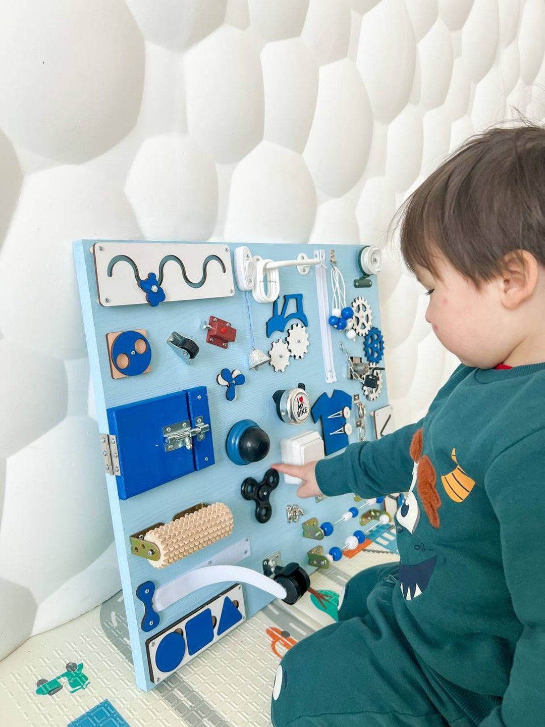 Large Busyboard 60x50cm | Montessori Board | Toddler Busy Board ...