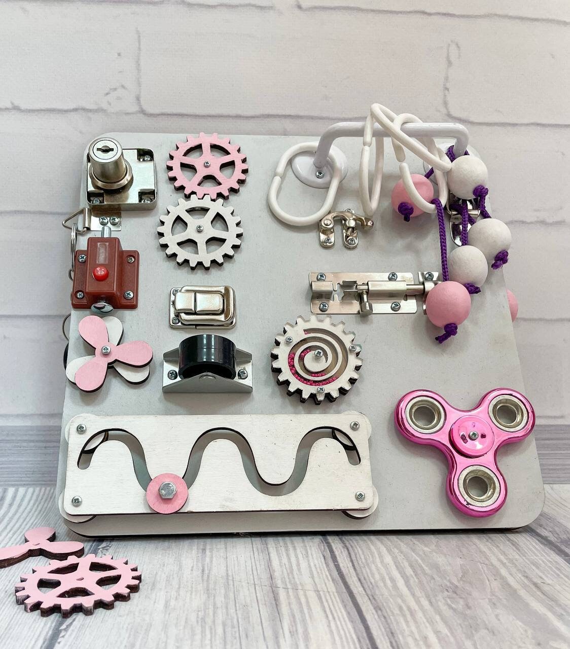 Personalized Busy Board for Toddler Montessori Sensory Board - Etsy