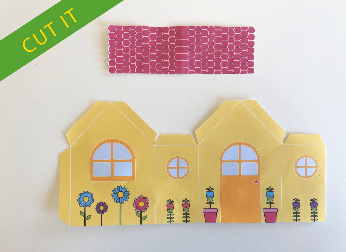 Paper House, Printable Activities for Kids, Arts and Crafts, Coloring ...