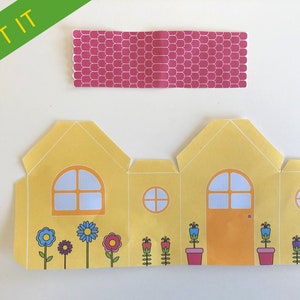 Paper House, Printable Activities for Kids, Arts and Crafts, Coloring ...