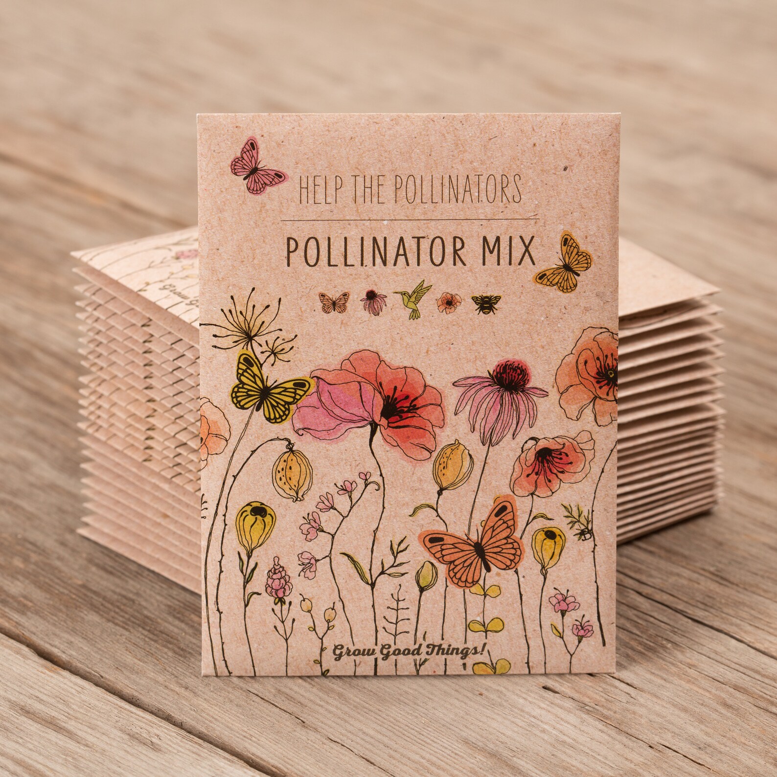 50 Personalized Custom Seed Packets Pollinator Butterfly - Etsy