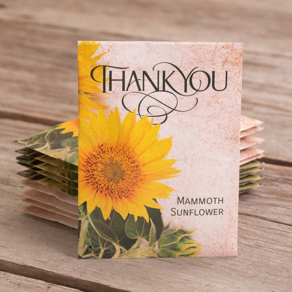 Sunflower Packets - Etsy