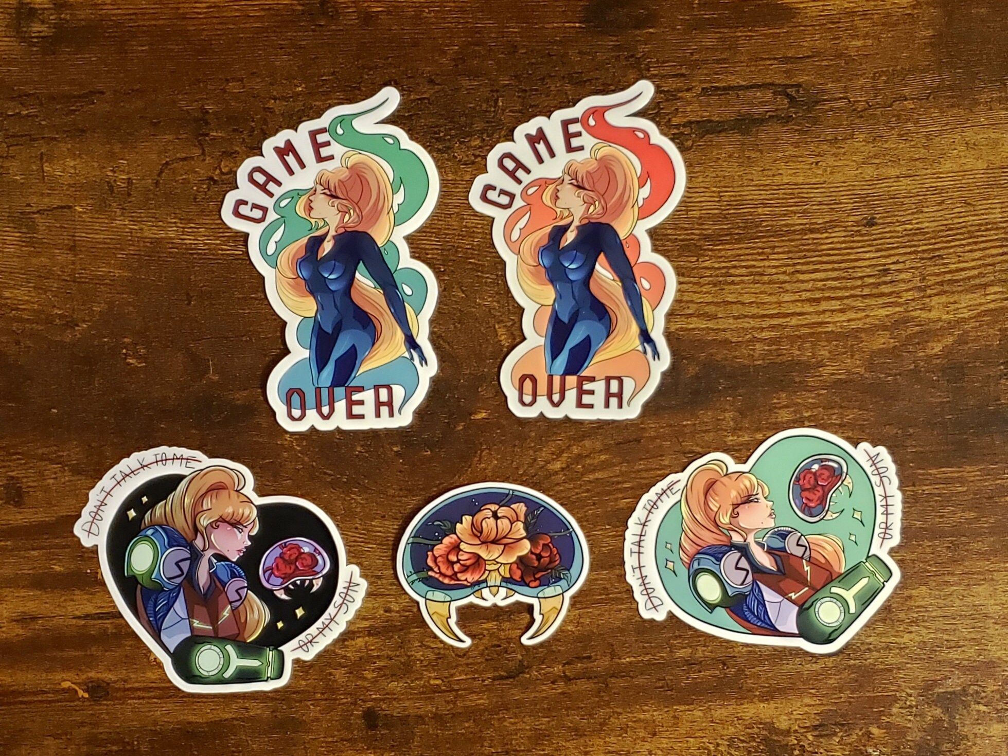 Metroid Tattoo Flash Sticker Pack Samus | Etsy