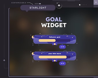 Animated Gradient Event Goal Widget CUSTOMIZABLE COLORS Twitch Pastel ...