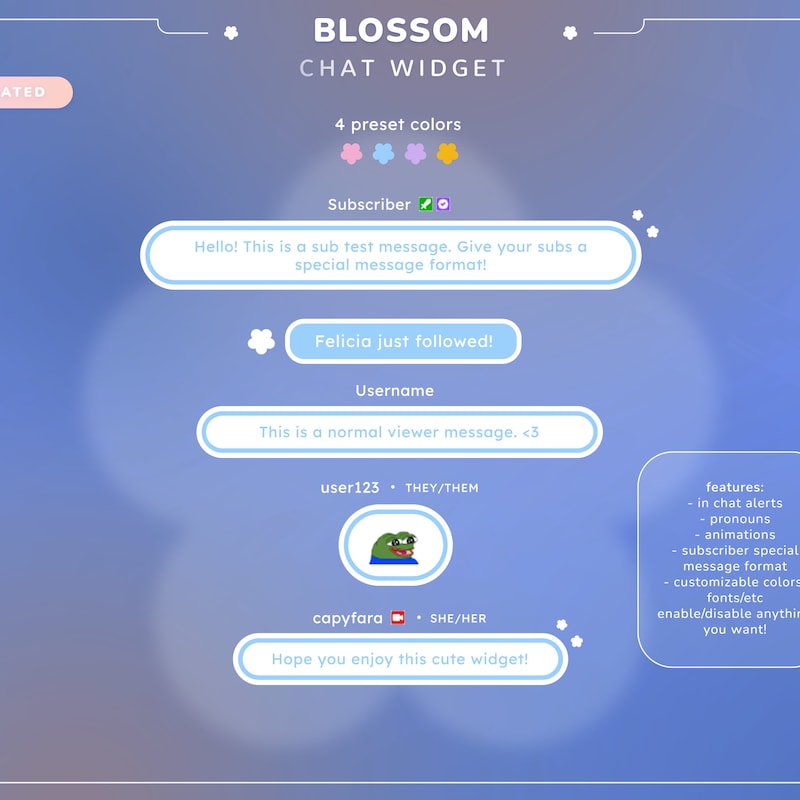 Twitch Chat Css - Etsy