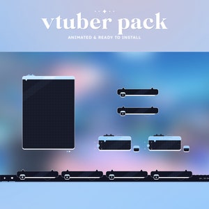 ANIMATED Browser Kitty Vtuber Stream Bundle | Blue | Twitch Package | Overlays | Screens ...