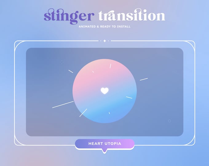 Custom Cute Heart Chat and Goals Widgets for Twitch / Animated Stream ...