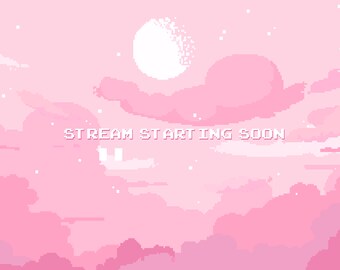 Purple Clouds Animated Twitch Screens Stream Starting Soon | Etsy