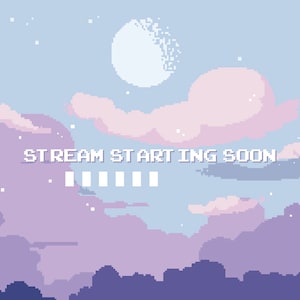 Purple clouds Animated Twitch screens Stream starting soon | Etsy