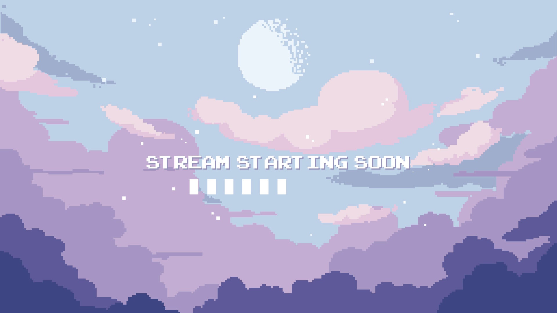 Purple clouds Animated Twitch screens Stream starting soon | Etsy