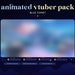ANIMATED Blue Comet Vtuber Stream Package Animated Overlays Screens ...