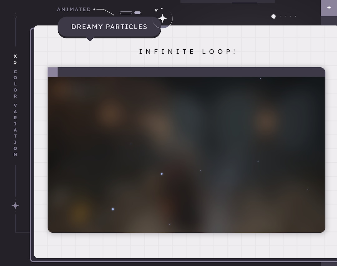 ANIMATED Dreamy Particles Stream Add-on | Twitch | Streamer | Pastel ...