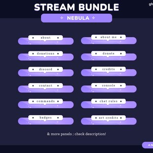 ANIMATED Nebula Stream Bundle Twitch Package Overlays Screens Alerts ...