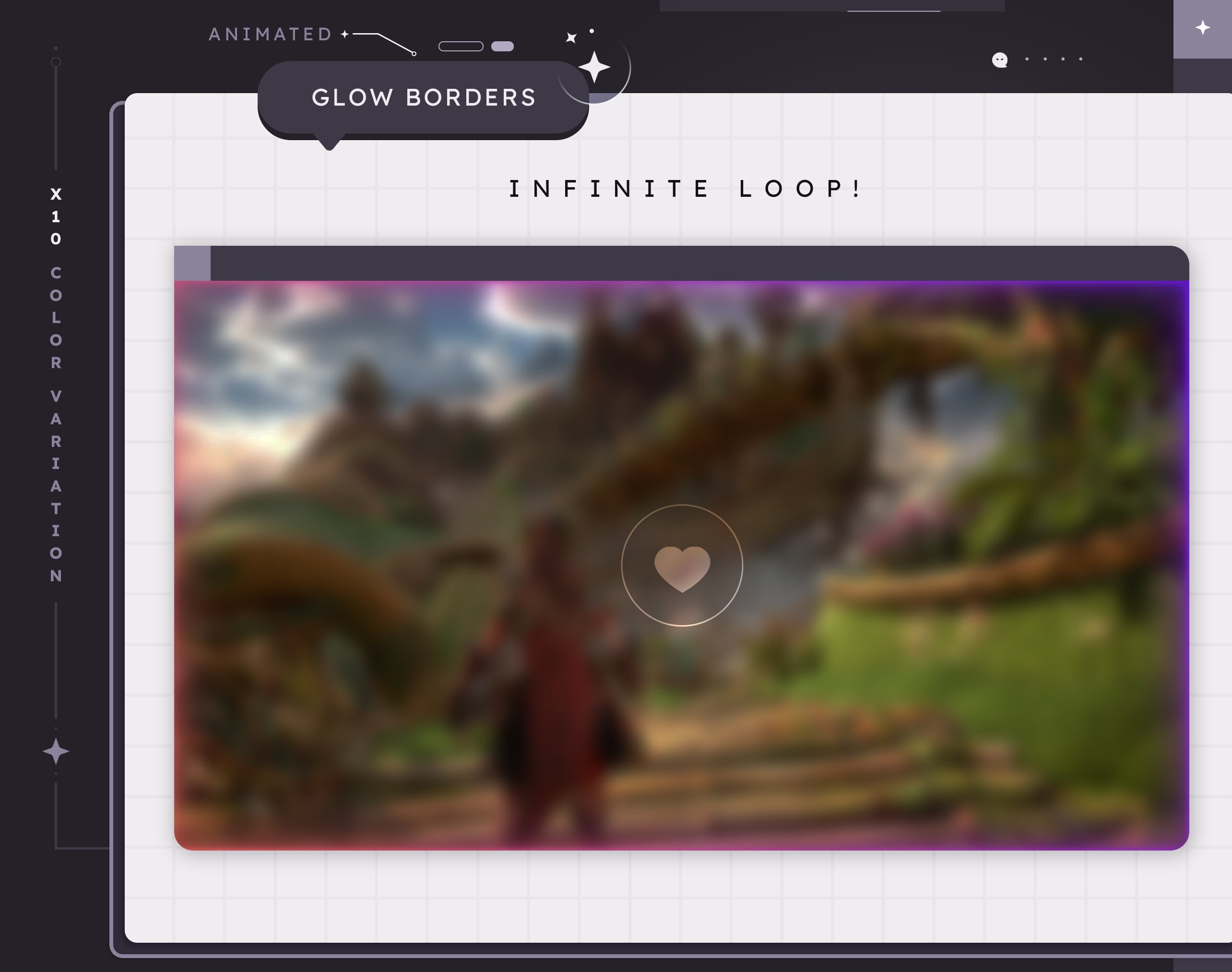 ANIMATED Glow Borders Stream Add-on | Twitch | Streamer | Pastel | Soft ...