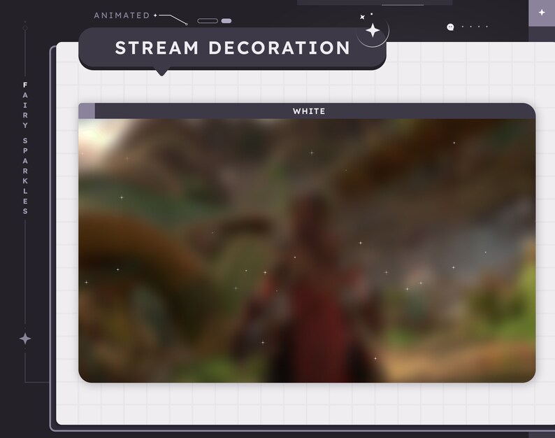 ANIMATED Fairy Sparkles Stream Add-on | Twitch | Streamer | Pastel ...