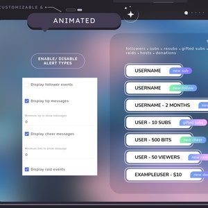Animated Gradient Chat Widget (CUSTOMIZABLE COLORS) | Twitch Overlays ...