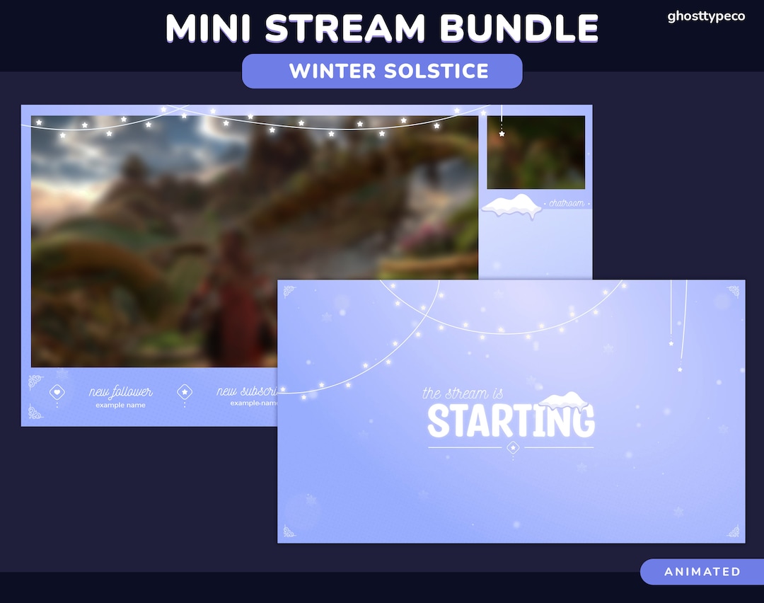 ANIMATED Winter Solstice Mini Stream Bundle - Animated Screens ...