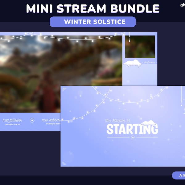 Twitch Winter Overlays - Etsy