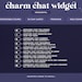 Horizontal Charm Chat Widget (CUSTOMIZABLE COLORS) | Twitch Overlays ...