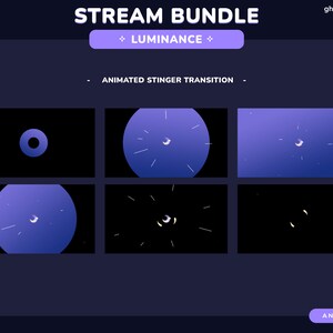 ANIMATED Luminance Stream Bundle Twitch Package Overlays Screens Alerts ...