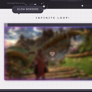 ANIMATED Glow Borders Stream Add-on | Twitch | Streamer | Pastel | Soft ...