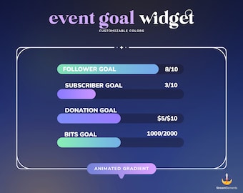 Animated Gradient Event Rotator Widget V2 CUSTOMIZABLE COLORS and Icons ...