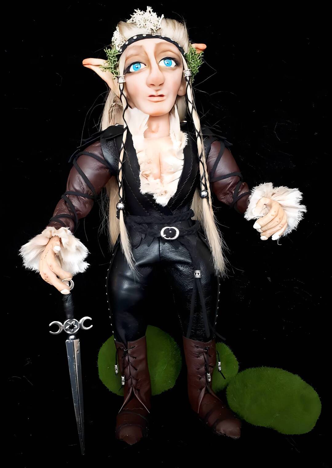 RESERVED Faerie Fairy Doll Handmade Woodland Floof Art OOAK Elderwood ...