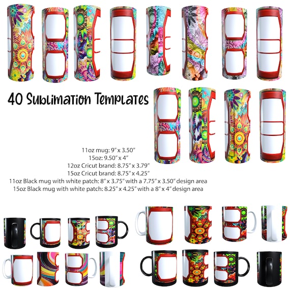 40 Sublimation Templates Bundle Plantillas Para Sublimacion | Etsy